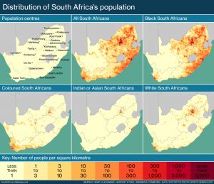 Map: Distribution of South Africa's population groups - South Africa ...